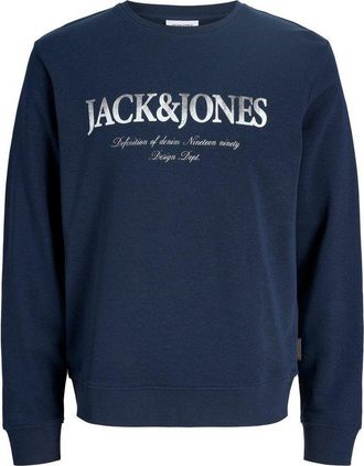 Jack & Jones Plus Size Sweatshirt JJDEVIN DAYTONA PRINT SWEAT CREW N PLS