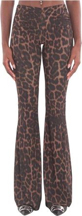 Aniye By Femme, Pantalons, Brun, Taille: 38 FR Nadine Spotted Stretch Flared Pants