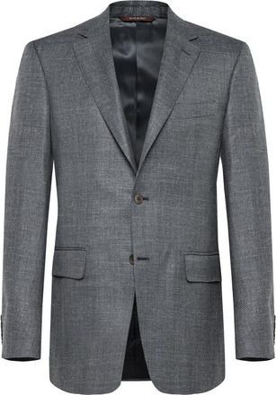 Canali Einreihiges Woll-Sakko mit Reverskragen in