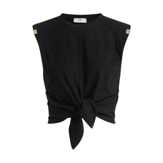 Elisabetta Franchi Damen, Oberteile, Schwarzk, SGr&ouml;&szlig;e