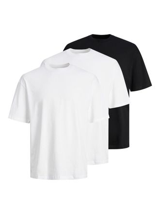Jack & Jones Jjhugo Loose Tee Ss Crew Neck 3Pk Mp