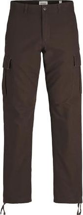 Jack & Jones Pantalon Cargo Jpstkane Jjbarkley Noos pour Homme, Beige fonc&eacute;, 29W / 32L