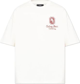 Amiri Homme, Tops, Beige, Taille: S MA Chateau Embroidered Logo T-Shirt