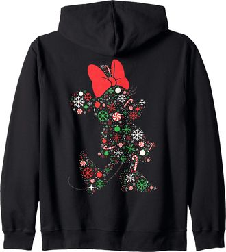 Disney Minnie Mouse Christmas Holiday Icon Filled Silhouette Kapuzenjacke