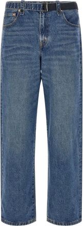 sacai Jean large avec ceinture - Homme - Jeans - Bleu - Taille: 2XS