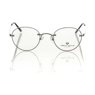 Frankie Morello Homme, Accessoires, Gris, Taille: ONE Size Lunettes à Monture Métallique Ronde