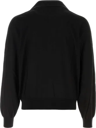 Versace Mens Black Knit Cardigan Maglie Sweater