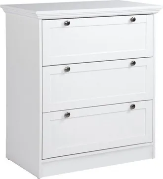 Finori Finori - Commode 3 tiroirs 80x45x90 cm blanc - landzy