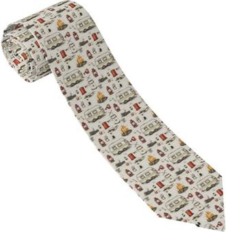 Generic Cravate Pour Hommes Outils Pour Camping-Car Imprim&eacute;s Classique Tie R&eacute;glable Cravate DAffaires Pour Affaires Accessoires L&Eacute;cole