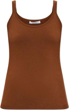 Max Mara Salvo Wool Top - Femme - Tops - Brun - Taille: 38 FR