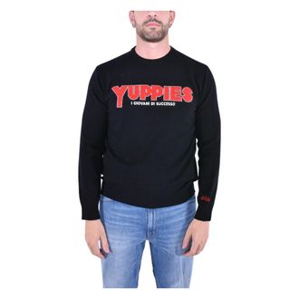 MC2 Saint Barth Elegant Crew Neck Sweater - - Knitwear - Herren - Schwarzk - XL