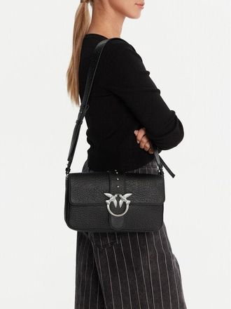 Pinko Handtasche Love One Classic Slouchy Fl Al 25-26 PLTT 104524 A2JU Schwarz