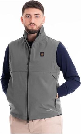 RefrigiWear Homme, Vestes, Gris, Taille: M Gilet imperm&eacute;able &agrave; fermeture &eacute;clair en caoutchouc avec poches