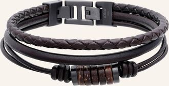 s.Oliver S.Oliver Armband Aus Echtleder braun
