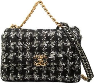 Chanel Pre-owned 19 Sac Bandouli&egrave;re - Femme - Pre-owned - Noir - Taille: ONE Size