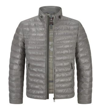 Milestone Lederjacke MSCortino Steppjacke aus Lammleder wetterbest&auml;ndig