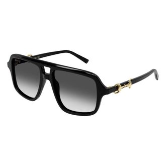 Gucci Aviator Sonnenbrille - - Accessories - Damen - Schwarzk - 55 MM
