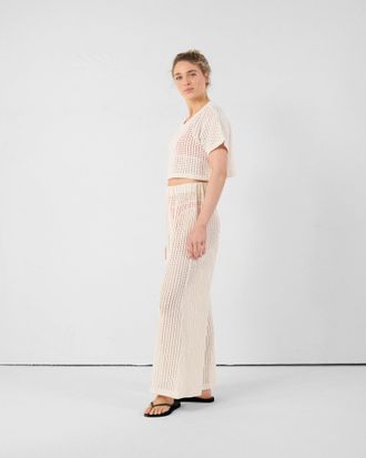 Jott Pantalon en maille de coton Naturel Virginia - Taille XS