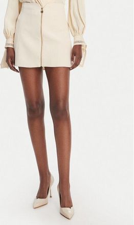 Elisabetta Franchi Minirock GO-150-61E2-V200 &Eacute;cru Regular Fit