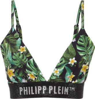 Philipp Plein Femme, Sous-v&ecirc;tements, Vert, Taille: 36 FR Hawaii Bra Top