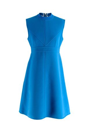 Louis Vuitton Blue Sleeveless Midi Dress Size XXS