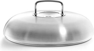 FISSLER Original-Profi Collection/Edelstahl Hochraum-Deckel rund (24 cm) für Töpfe, Pfannen und Servierpfannen - Induktion 084-388-24-200/0 Silber