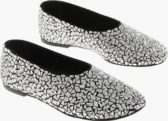 Proenza Schouler Ballerinas aus Leder GLOVE mit Allover-Kristallen Proenza Schouler