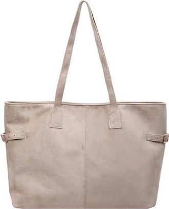 Generic Sac &agrave; bandouli&egrave;re en daim synth&eacute;tique pour femme, grande capacit&eacute;, sac de travail pour enseignant et universit&eacute;, sac fourre-tout polyvalent pour voyag