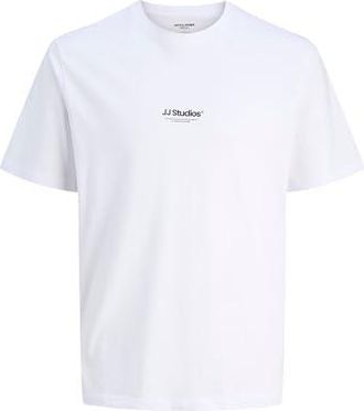 Jack & Jones Jjesoho T-Shirt SS Crew Neck Noos Pls - Grande Taille, Blanc., 6XL