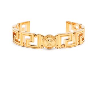Versace Medusa Greca Manschette - - Accessories - Damen - Gelb - M