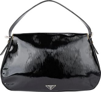 Prada Crossbody Bags - Prada Patent Triangle Vernice Handbag - Gr. unisize - in Schwarz - f&uuml;r Damen