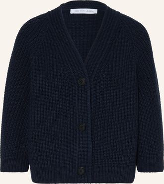 Iris Von Arnim Iris Von Arnim Strickjacke Fallou Button Aus Cashmere Mit 3/4-Arm blau