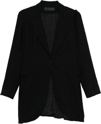 Marc Le Bihan veste cintrée à simple boutonnage - Noir