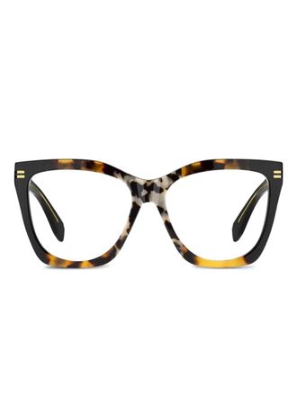 Marc Jacobs lunettes de soleil &agrave; effet &eacute;cailles de tortue - Marron