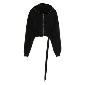 Rick Owens Collage Gimp Zip Hoody - - Sweatshirts & Hoodies - Damen - Schwarzk - S