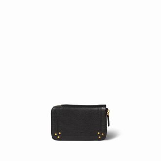 Jerome Dreyfuss Femme, Accessoires, Noir, Taille: ONE Size Portefeuille zipp&eacute; en cuir