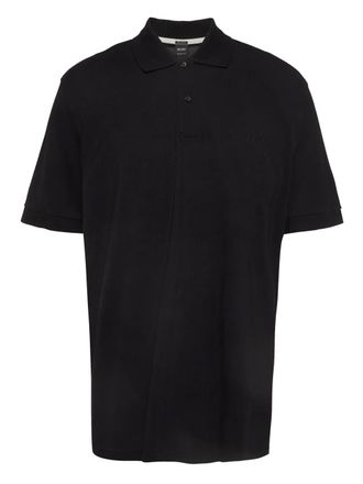 BOSS polo en coton - Noir