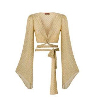 Missoni Femme, Blouses et Chemises, Jaune, Taille: 36 FR Wrap Top