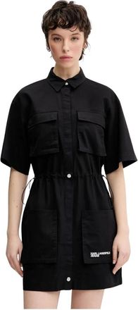 Karl Lagerfeld Damen, Kleider, Schwarzk, SGr&ouml;&szlig;e