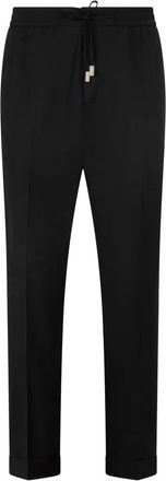 Philipp Plein pleated drawstring trousers - Schwarz