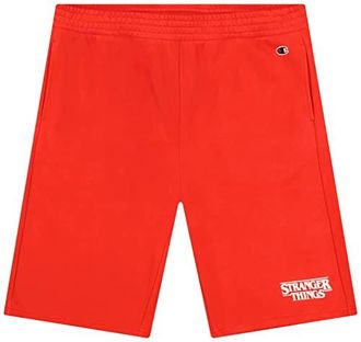 Champion X Stranger Things Bermudas, Rouge, M Mixte