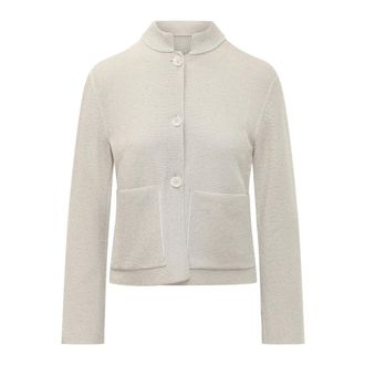 Gran Sasso Mandarin Kragen Strickjacke - - Knitwear - Damen - Beige - XS