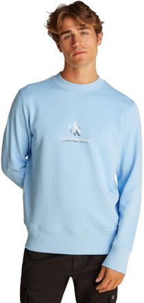 Calvin Klein Herren Sweatshirt Shadow Logo Crew Neck Regular Fit, Blau (Blue Bell), XXL