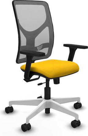 Piqueras y Crespo Moderner B&uuml;rostuhl mit 3D-Armlehnen, h&ouml;henverstellbare Lendenwirbelst&uuml;tze, ausgestattet mit Syncro/Traslack und Schneideschaum, mit Rollen von 65 mm, 