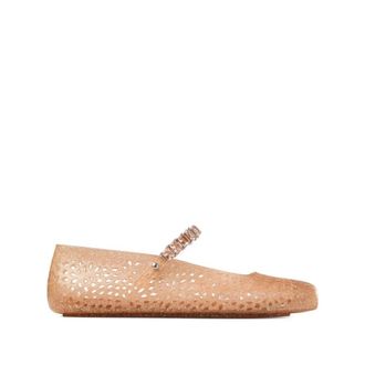 Jimmy Choo London Leichte Toffee/Silber Mix Jelly Schuhe - - Shoes - Damen - Braun - 37 EU