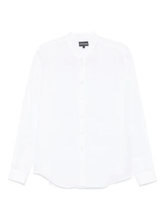 Emporio Armani chemise en lin - Blanc