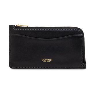 Coach Leder Kartenetui - - Accessories - Damen - Schwarzk - ONE SIZE