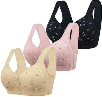 Generic D&eacute;bardeur rembourr&eacute; qui ne laisse pas de traces sur le dos, soul&egrave;ve les seins, sous-v&ecirc;tements fronc&eacute;s, doux, doux pour la peau, boucle ouverte &agrave; lavan