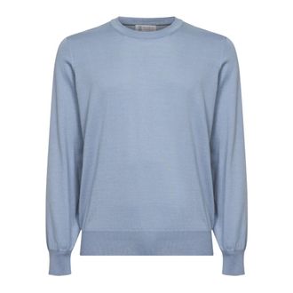 Brunello Cucinelli Homme, Pulls, Bleu, Taille: 4XL Pull Ras du Cou