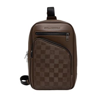 Karl Lagerfeld Sac bandouli&egrave;re - Homme - Sacs - Brun - Taille: ONE Size